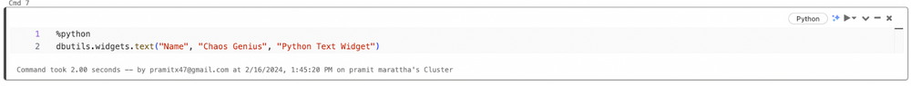 Databricks Widgets 101: Make your notebooks interactive (2026)