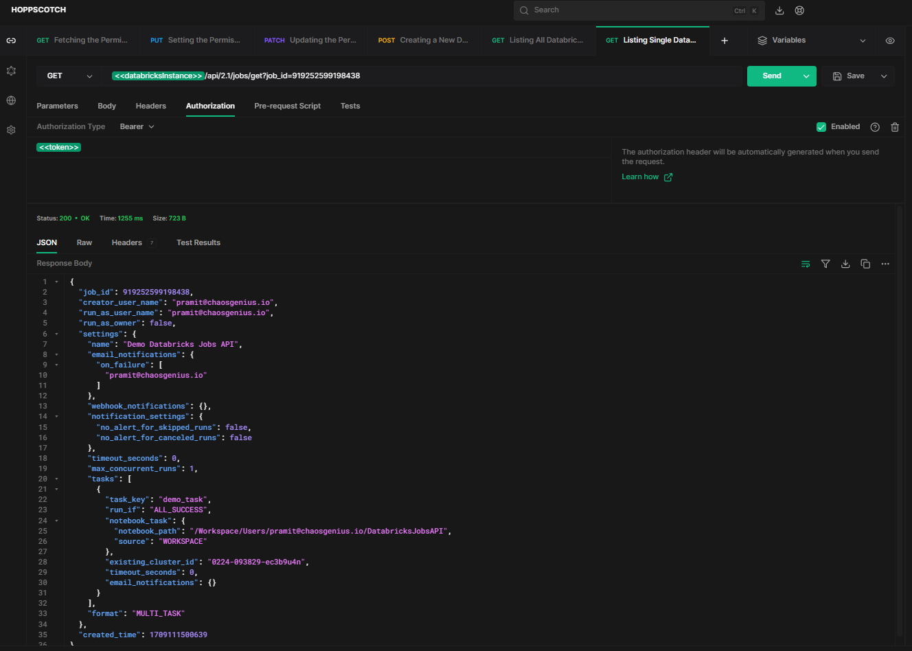 HOW TO: Use Databricks Jobs API to control and monitor your jobs (2026)