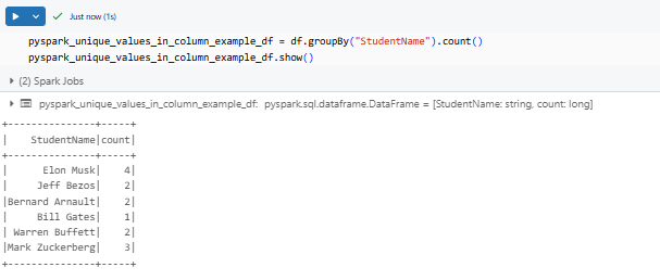 HOW TO: Get unique values in column: 4 PySpark examples (2026)