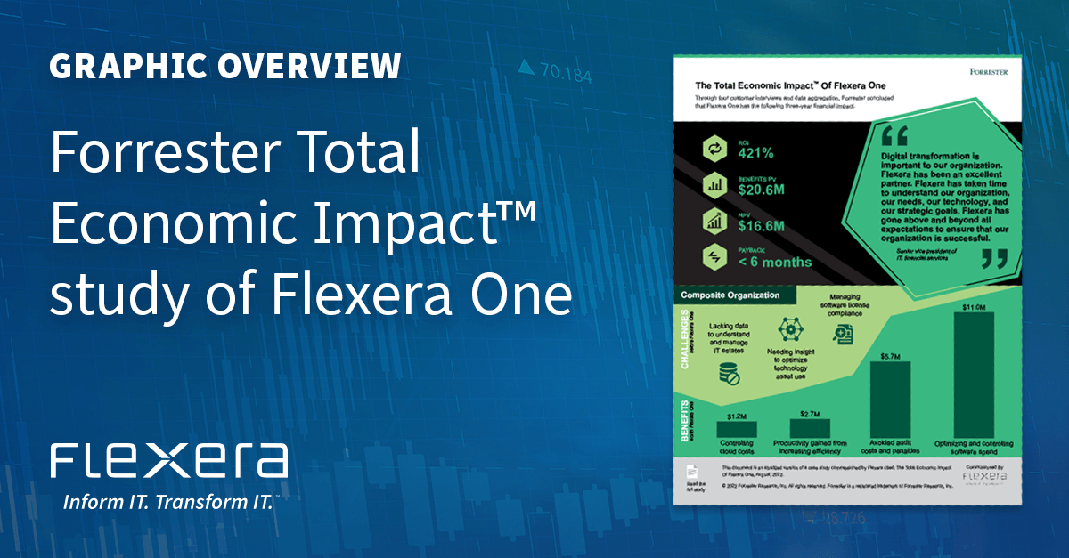 Infographic: Forrester Total Economic Impact of Flexera One