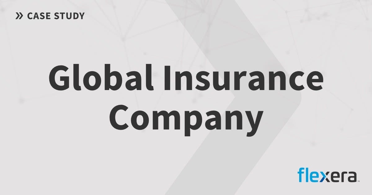 Global Insurance Company ITAM Case Study | Flexera